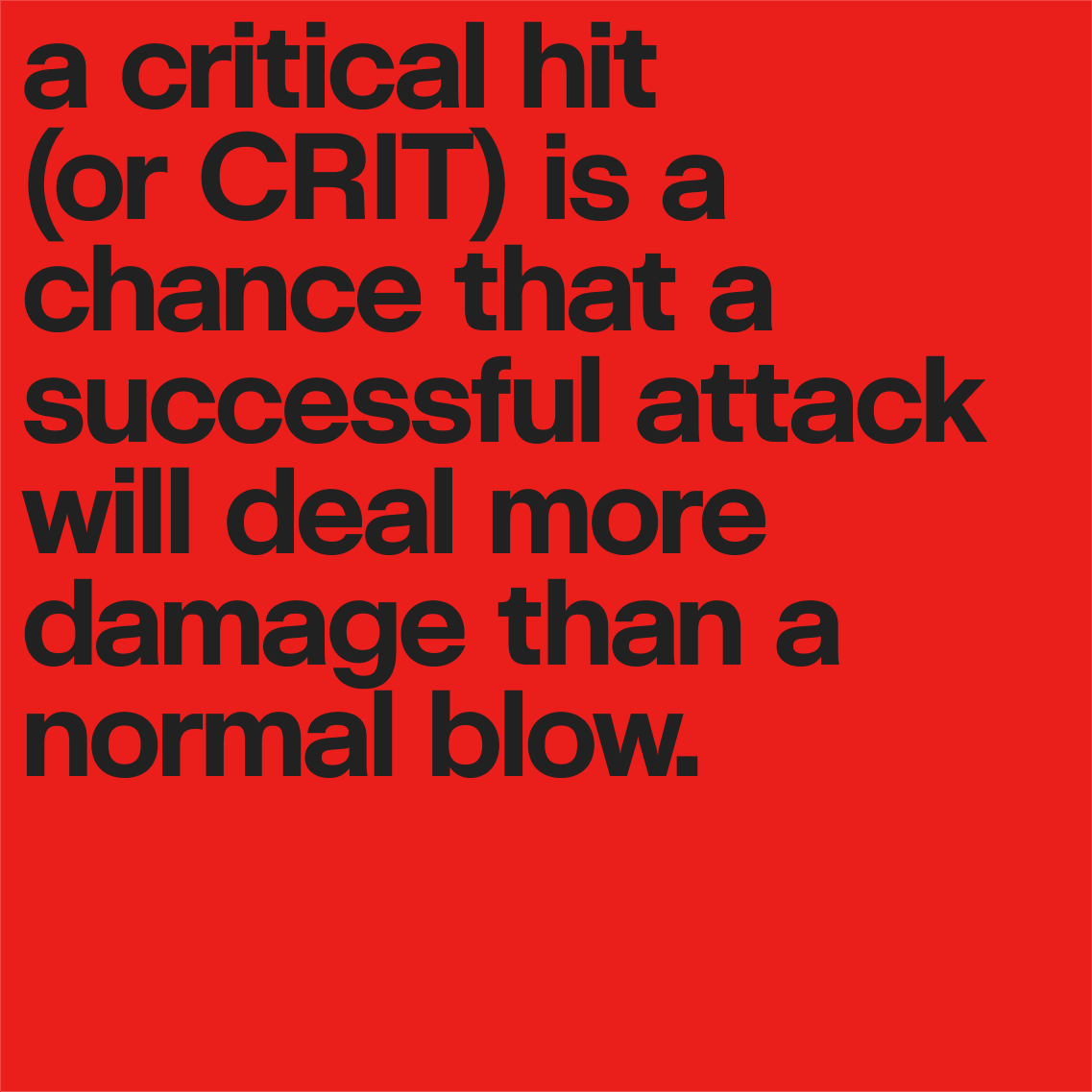 Crit — Element Type Foundry