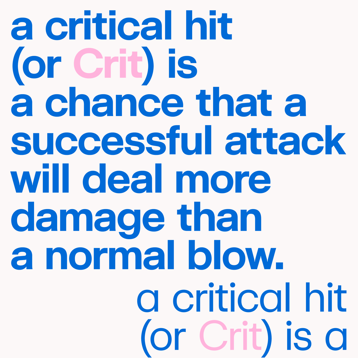 Crit — Element Type Foundry